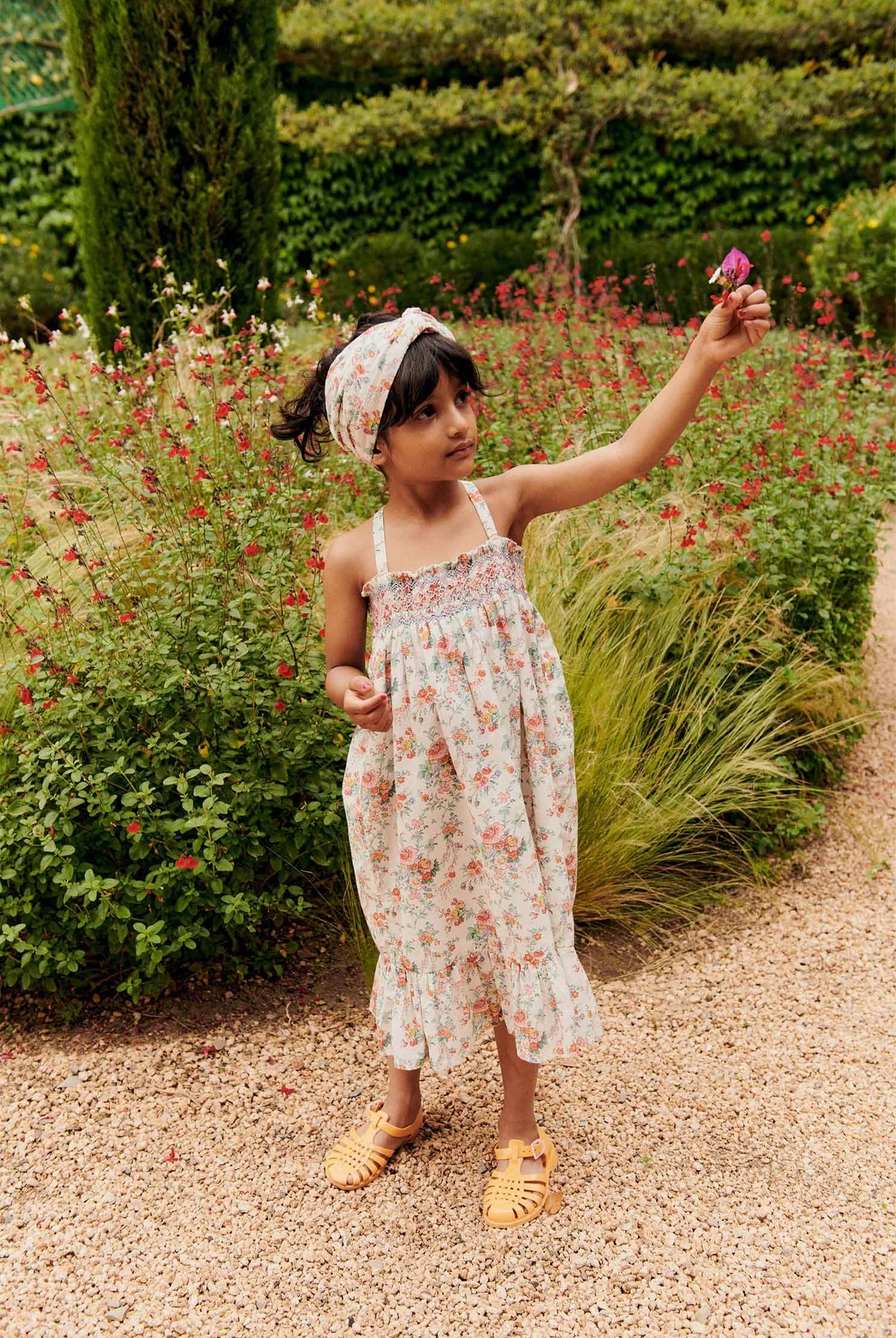 Marceline Cream Rosa Festa Dress – Les Mini